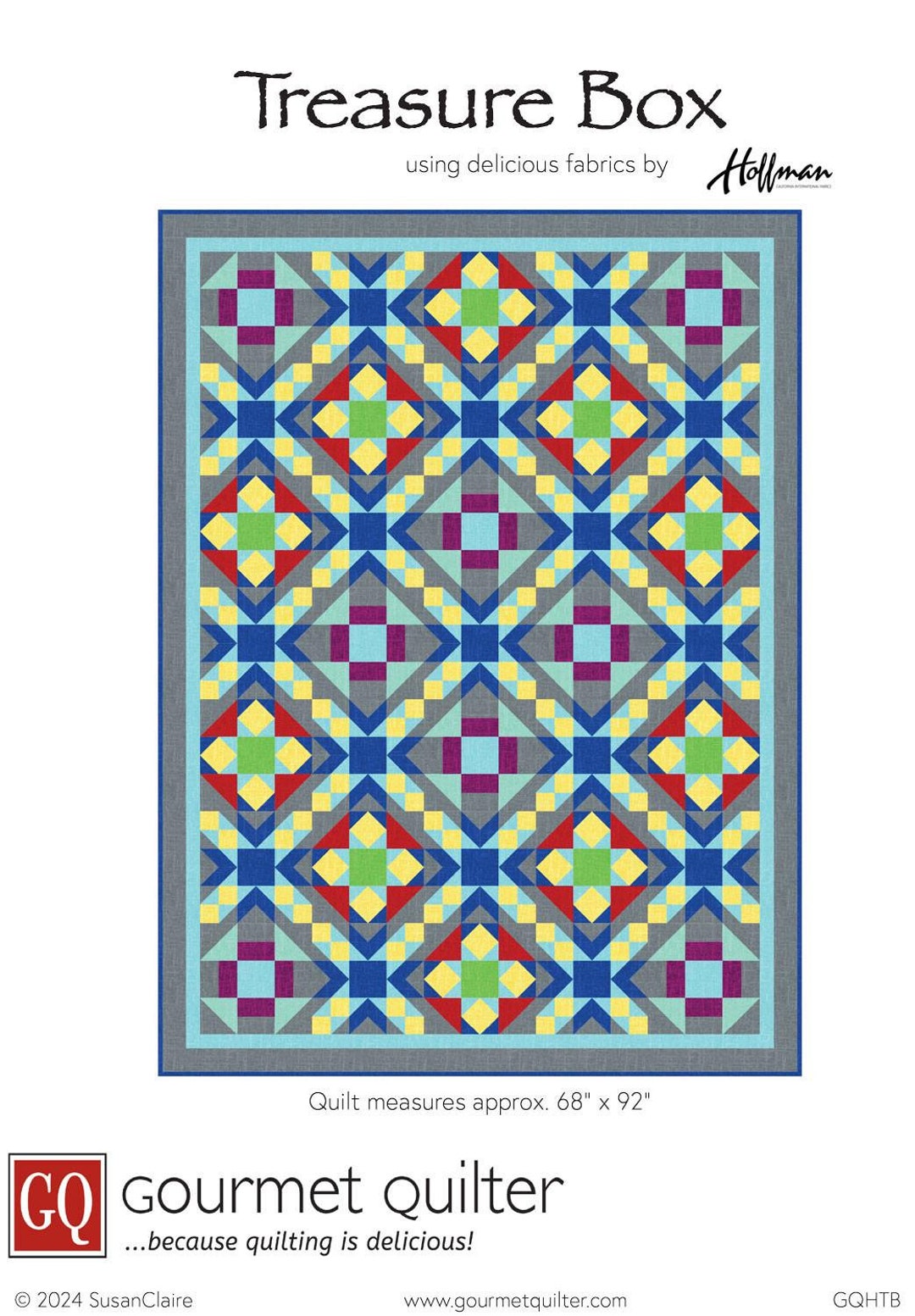 Treasure Box Quilt Quilting Pattern From Gourmet Quilter BRAND NEW ...