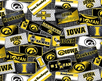 University of Iowa Fabric | Etsy