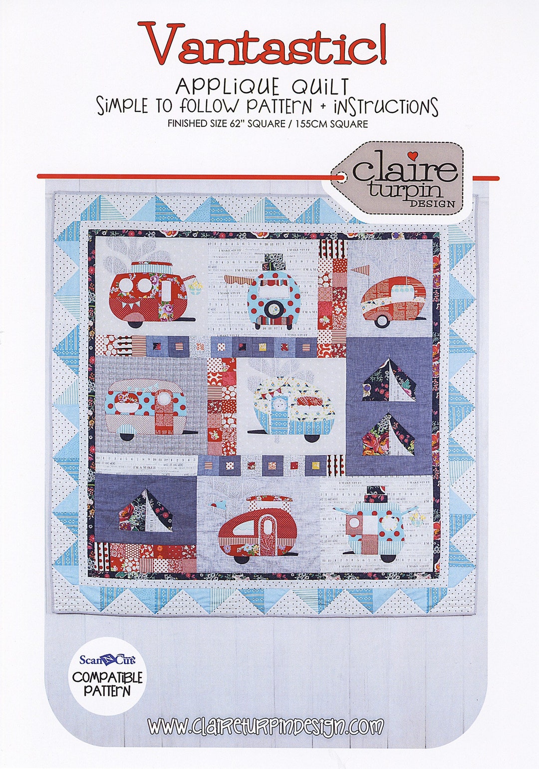 Vantastic Quilt Applique Quilting Pattern From Claire Turpin Designs ...