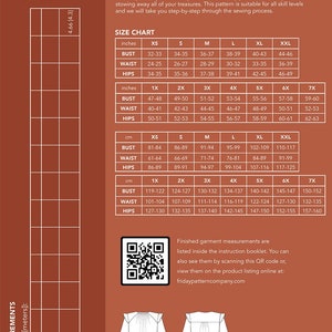 The Davenport Dress Sewing Pattern, Size XS-7X, From Friday Pattern ...