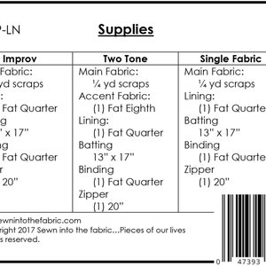 Zip It, A Simple Zippered Bag Sewing Pattern From Sewn Wyoming BRAND ...