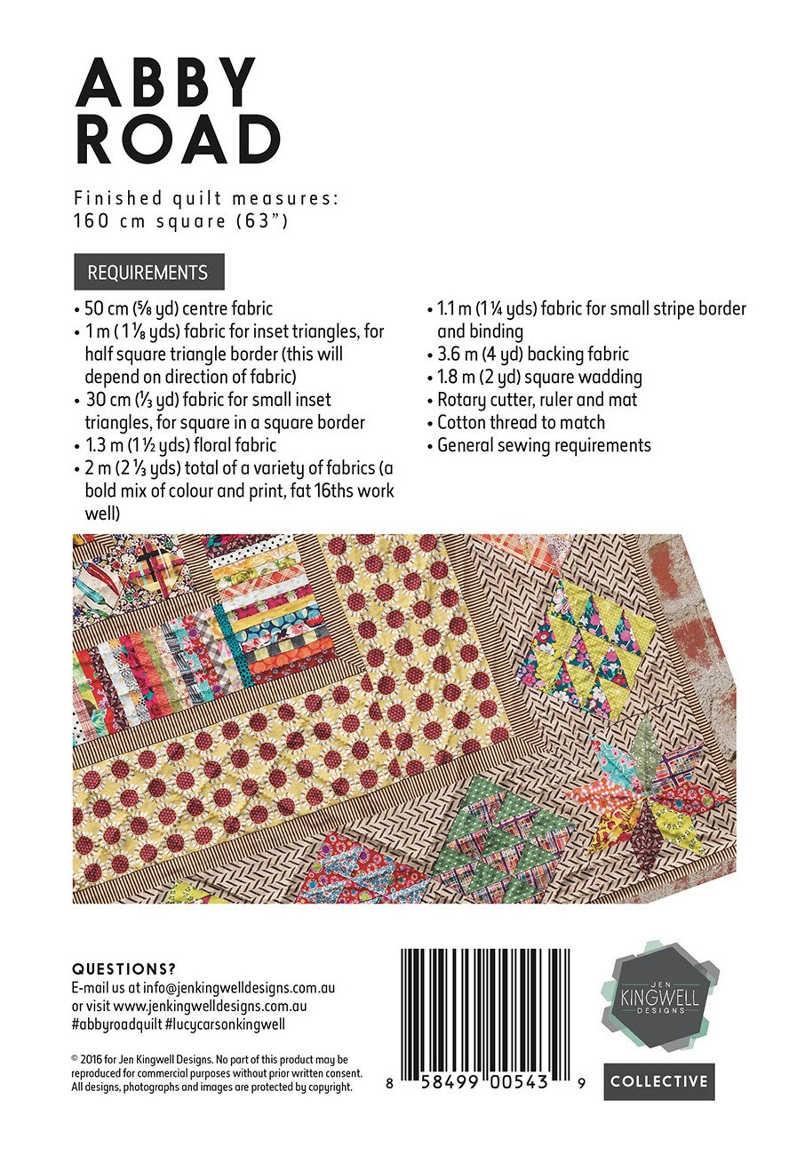 Abby Road Quilt Pattern With Acrylic Template From Jen | Etsy