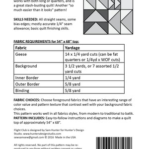 Flight Club Quilt Quilting Pattern From Hunter's Design Studio NEW ...