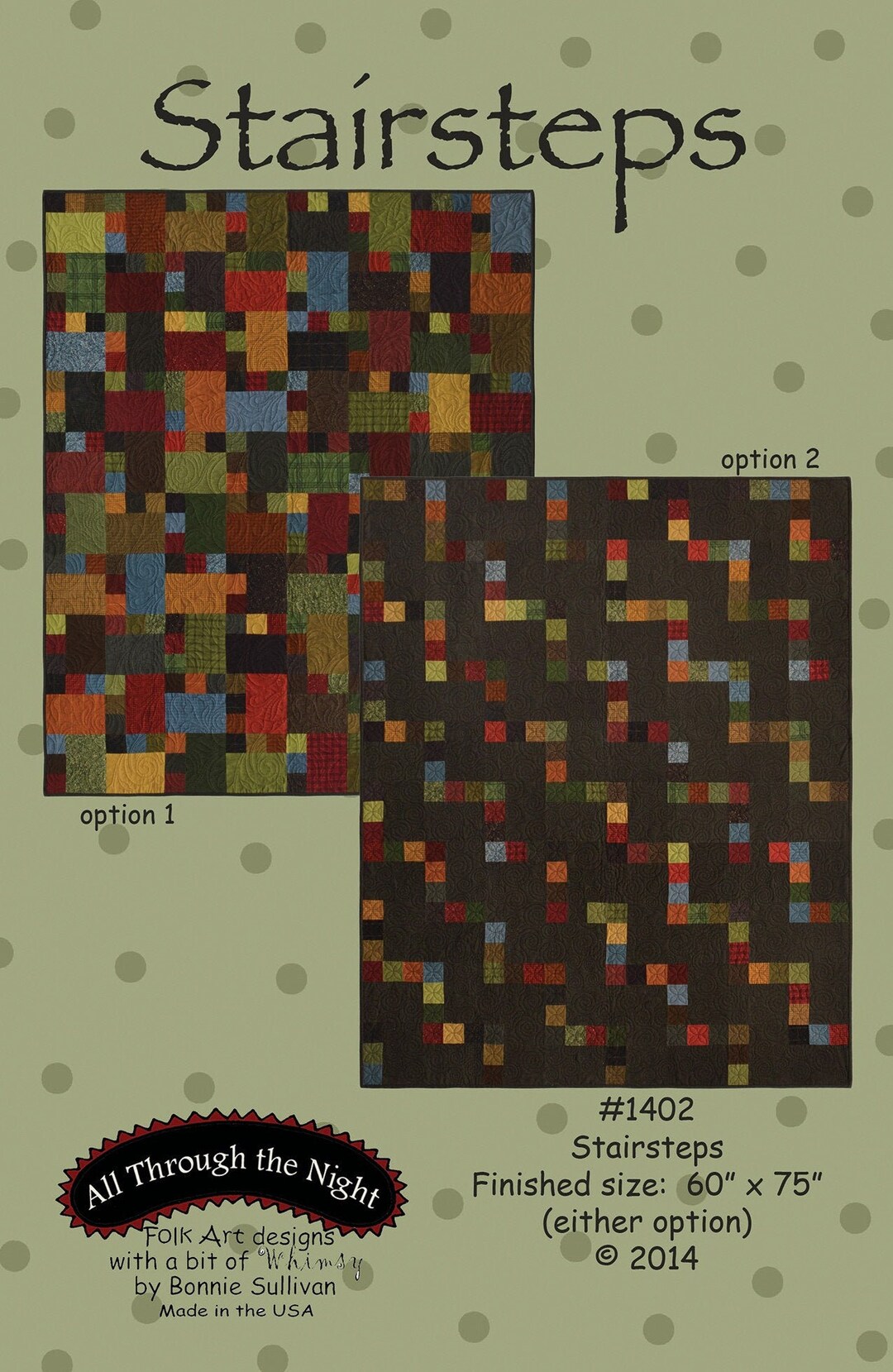 Stairsteps Quilt Quilting Pattern From All Through the Night BRAND NEW ...