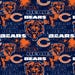 NFL Chicago Bears Blue Splash Football Team Cotton Fabric Priced by the ...