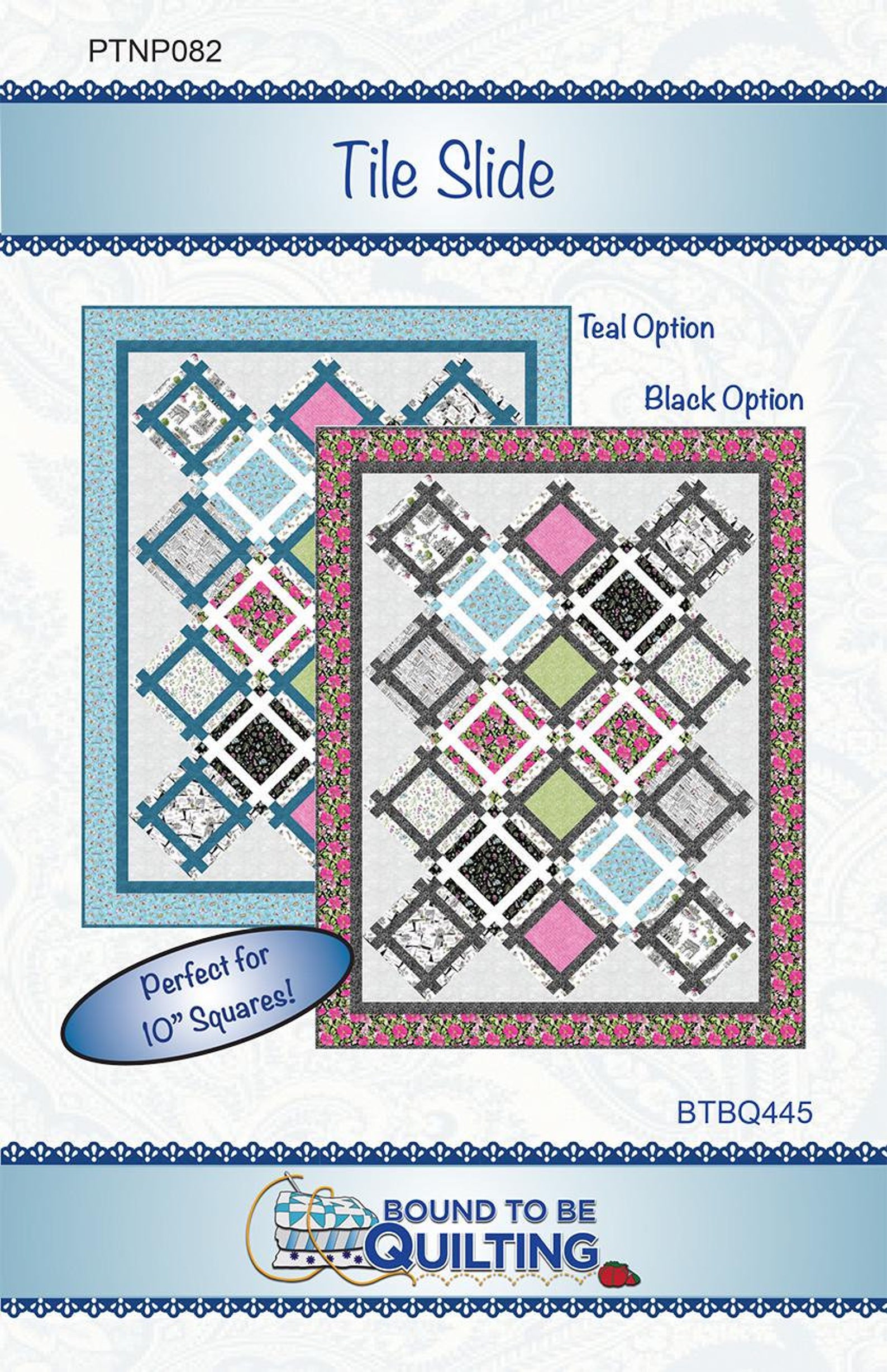 Tile Slide Quilt Pattern, From Bound to Be Quilting BRAND NEW, Please ...