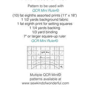 QCR- Mini Kites Quilt, A Pieced Quilting Pattern by Sew Kind of ...