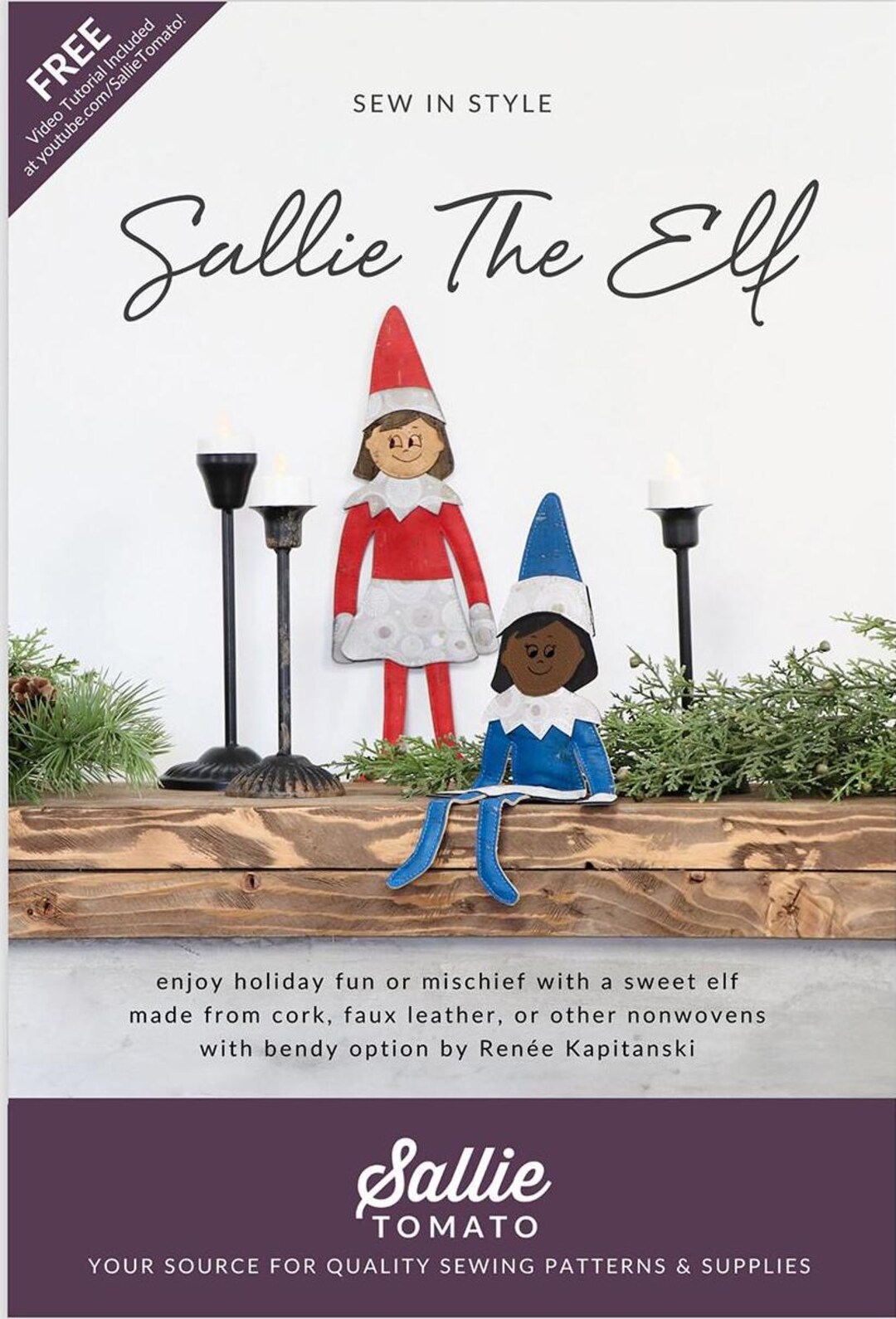 Sallie the Elf Sewing Pattern From Sallie Tomato BRAND NEW, Please See ...