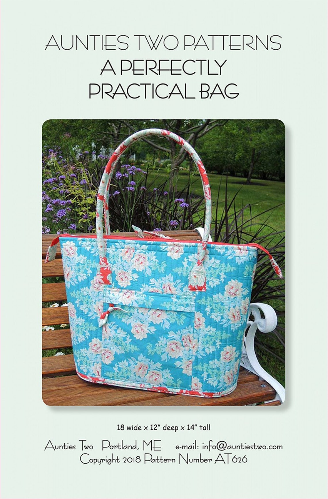 PERFECTLY PRACTICAL BAG Sewing Pattern From Aunties Two - Etsy