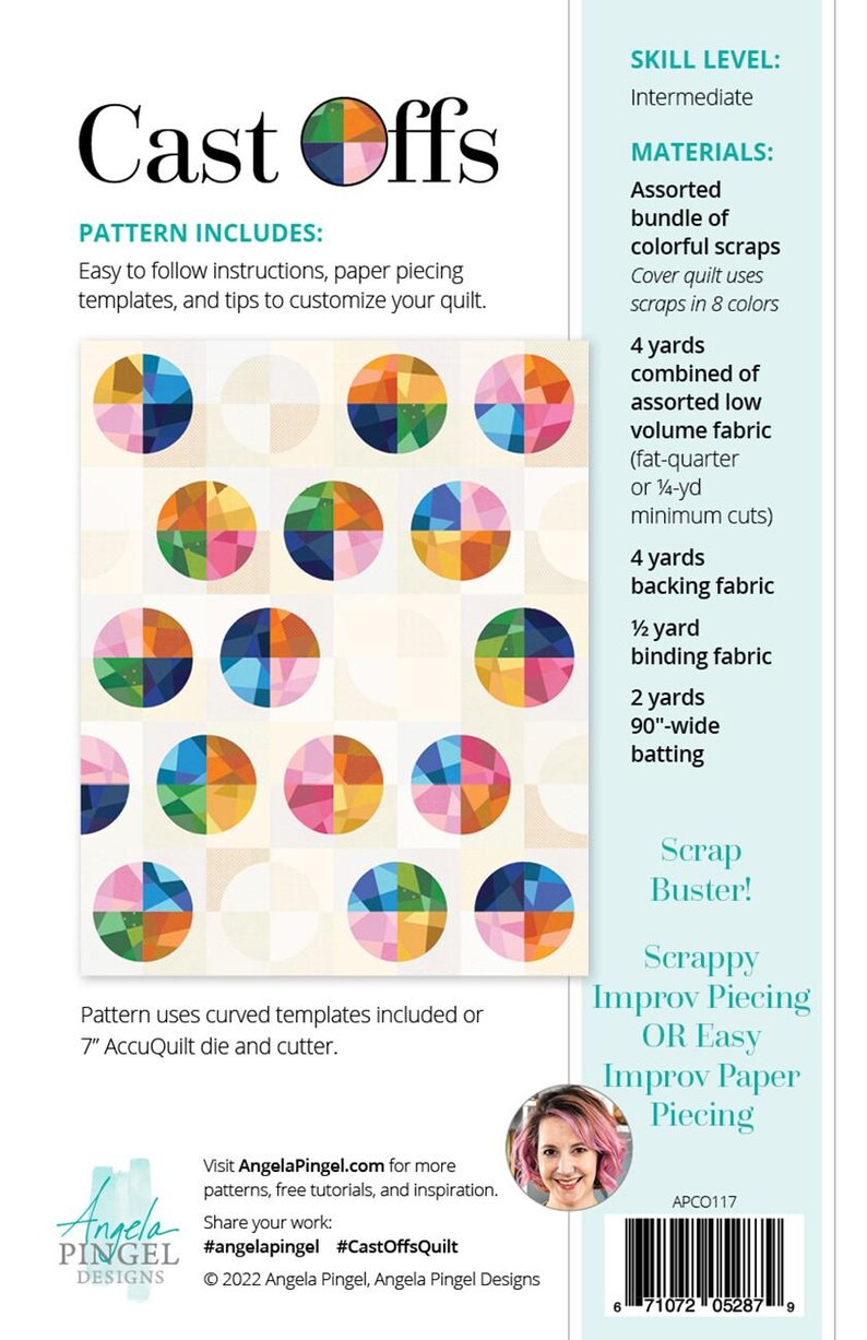 Cast Offs Quilt Quilting Pattern From Angela Pingel Designs BRAND NEW ...