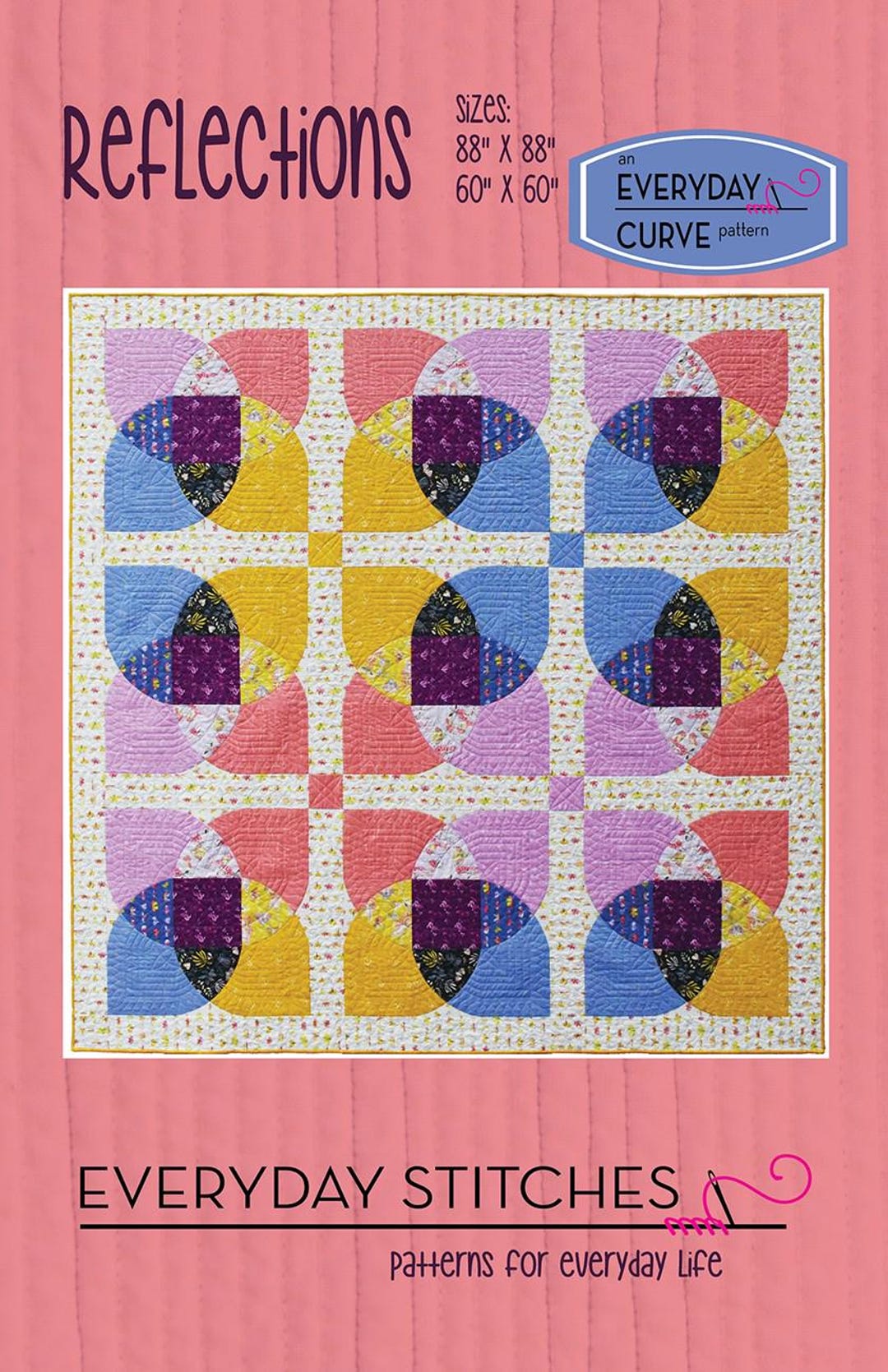 Reflections Quilt Quilting Pattern From Everyday Stitches BRAND NEW ...