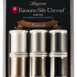 Kimono Silk Thread Set Neutral Collection 6 Spools From Superior ...