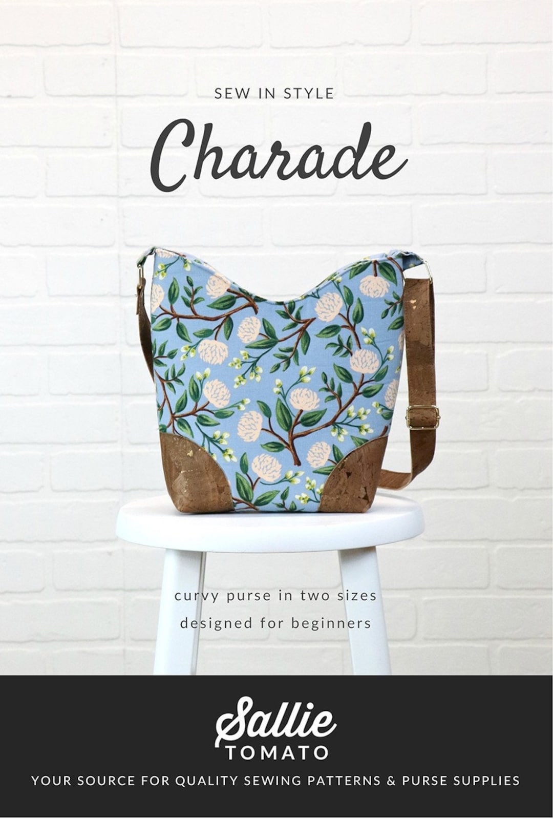Charade Curvy Purse Bag Tote Sewing Pattern From Sallie Tomato BRAND ...