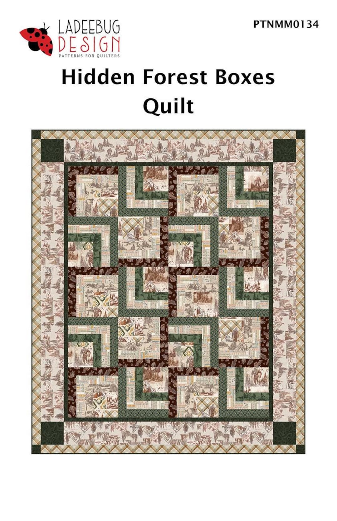 Hidden Forest Boxes Quilt Quilting Pattern, From Ladeebug Designs BRAND ...