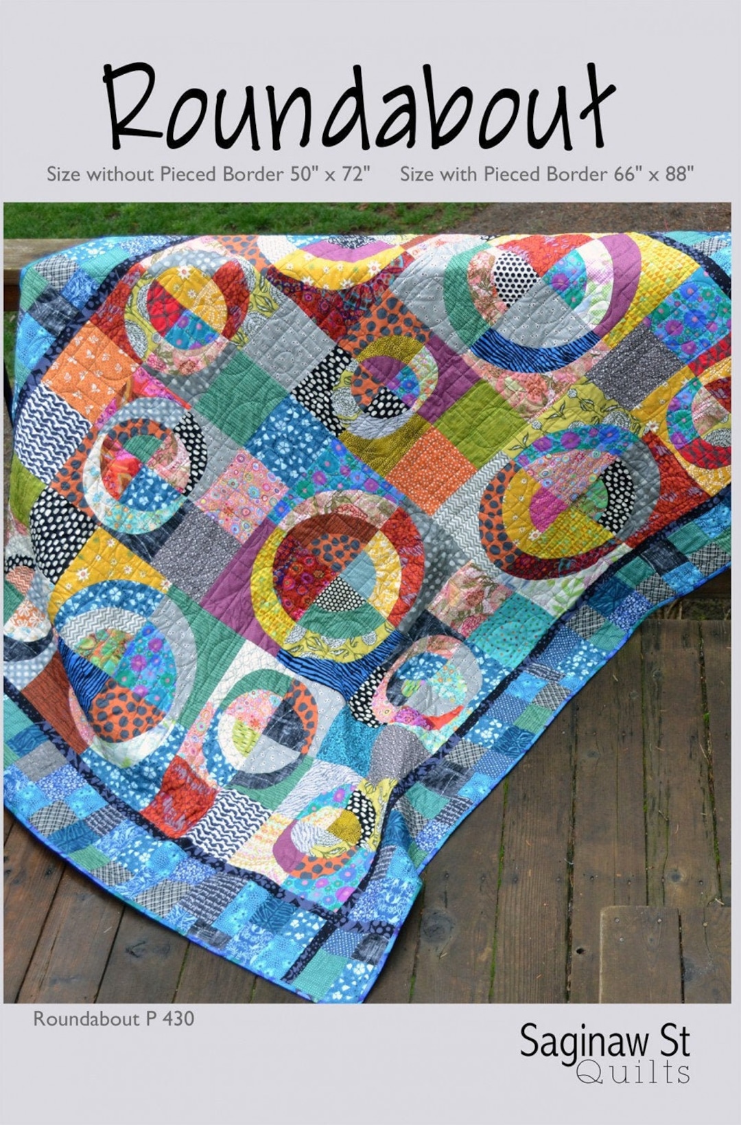 Roundabout Quilt Quilting Pattern, From Saginaw Street Quilts BRAND NEW ...
