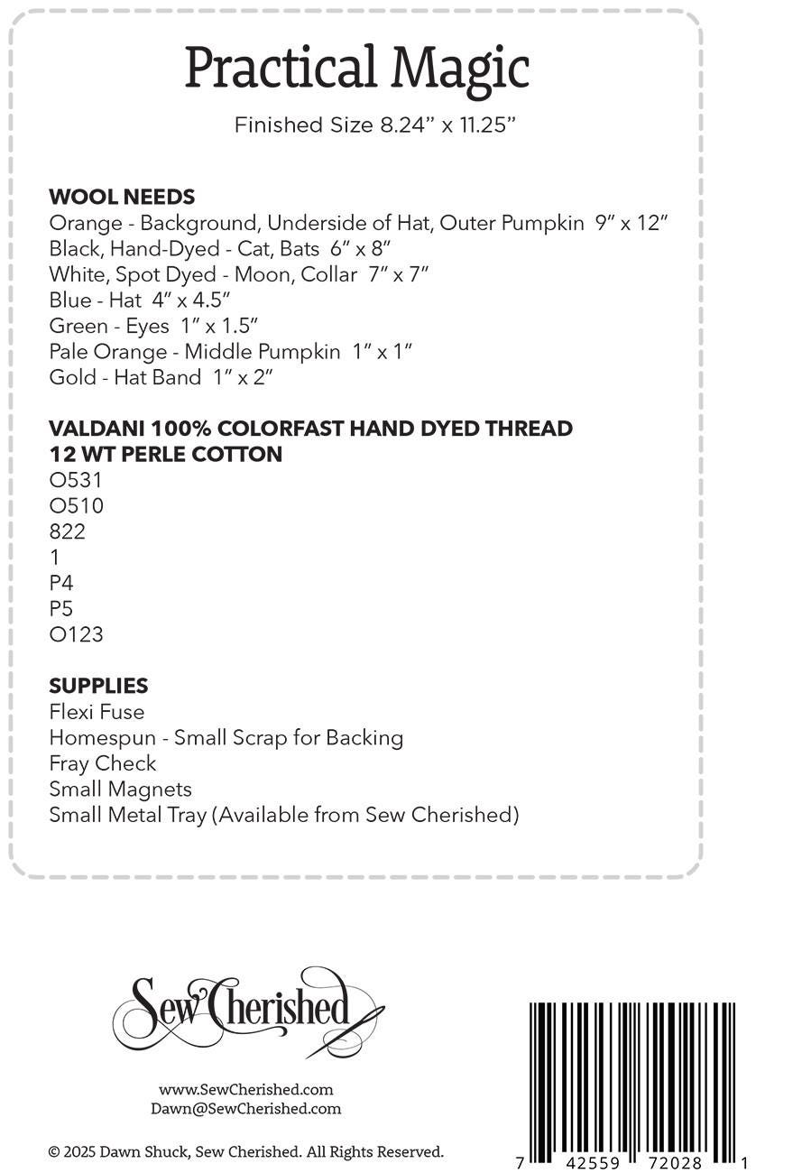 Practical Magic Wool Sewing Pattern From Sew Cherished Designs BRAND ...