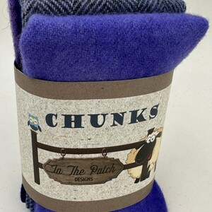 Assorted Wool Chunks, in Packs of 5 Hand Dyed Pieces of Wool, From in ...