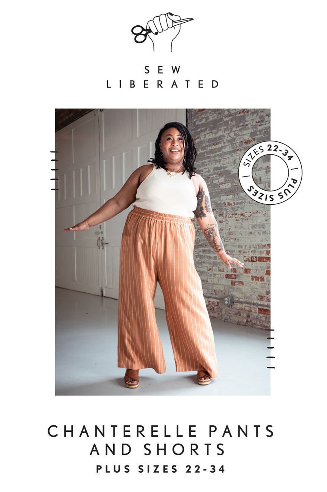 Chanterelle Pants and Shorts Sewing Pattern, Women's Plus Sizes 22-34 ...