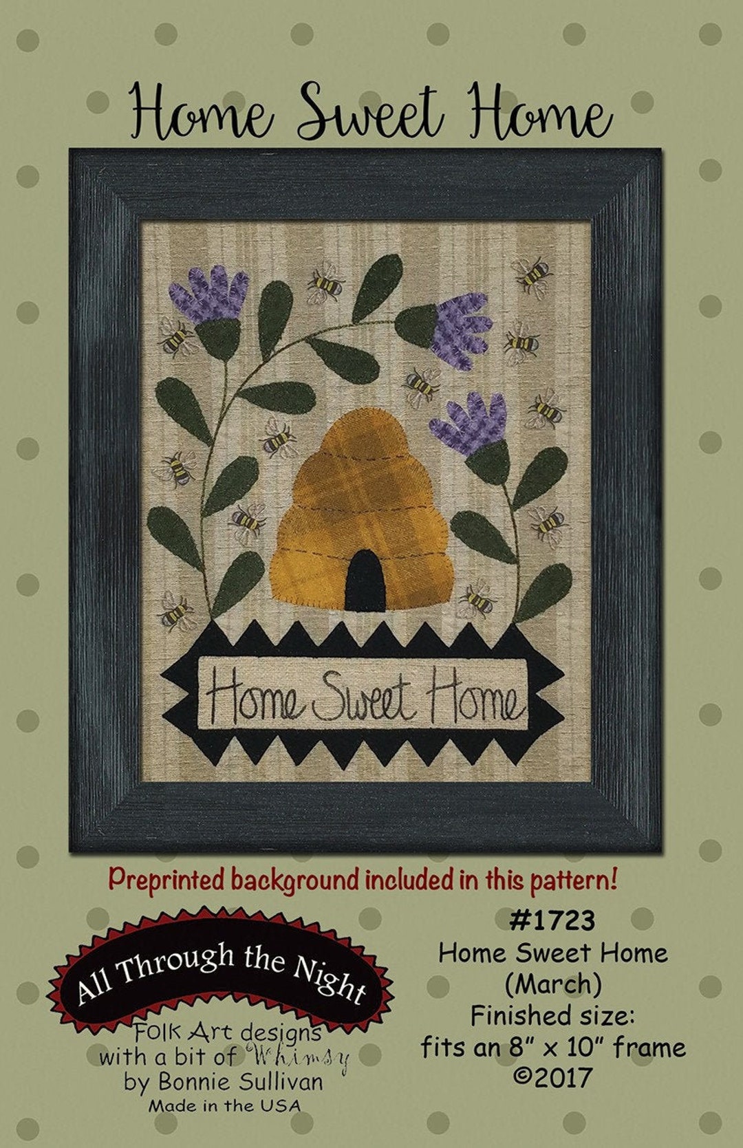 March- Home Sweet Home Sewing and Embroidery Pattern From All Through ...