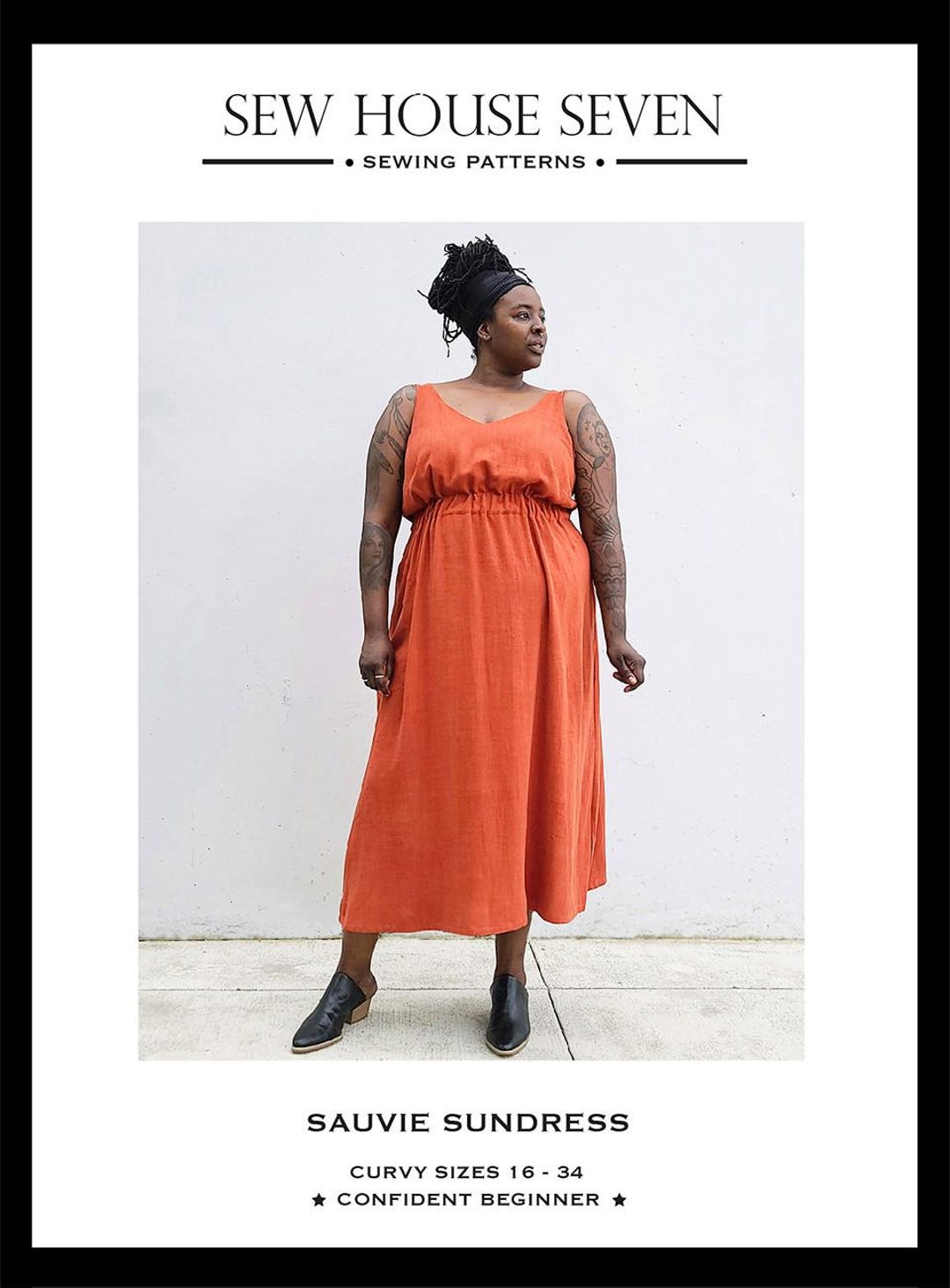 Sauvie Sundress Curvy Sewing Pattern, Sizes 16-34, From Sew House Seven ...