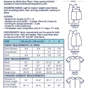Johnny A Button on the Shoulder Romper Sewing Pattern From Children's ...