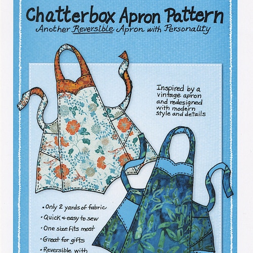 Chatterbox Apron Sewing Pattern From Mary Mulari Designs - Etsy