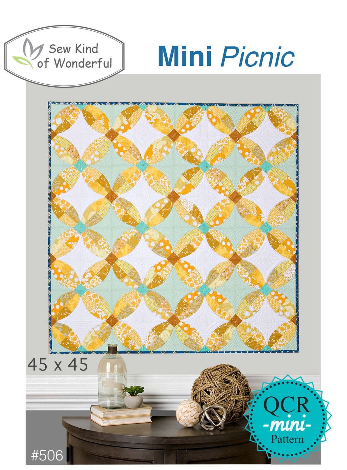 QCR Mini Picnic Quilt A Pieced Quilting Pattern by Sew Kind - Etsy