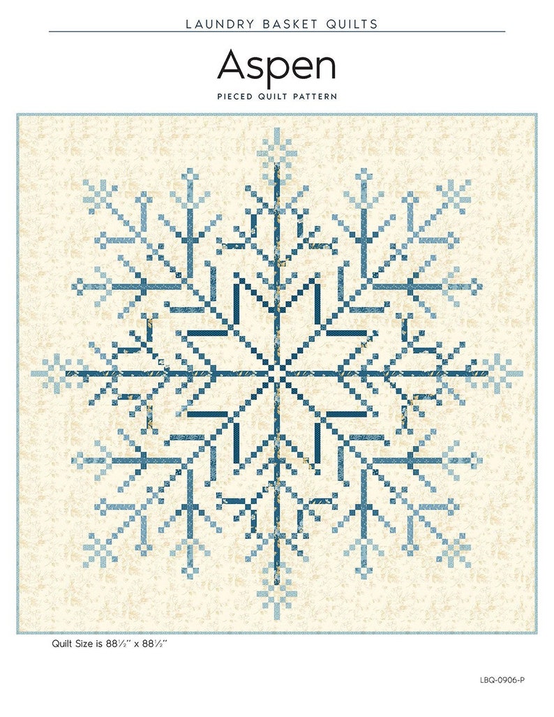 Aspen Quilt Quilting Pattern From Laundry Basket Quilts BRAND NEW ...