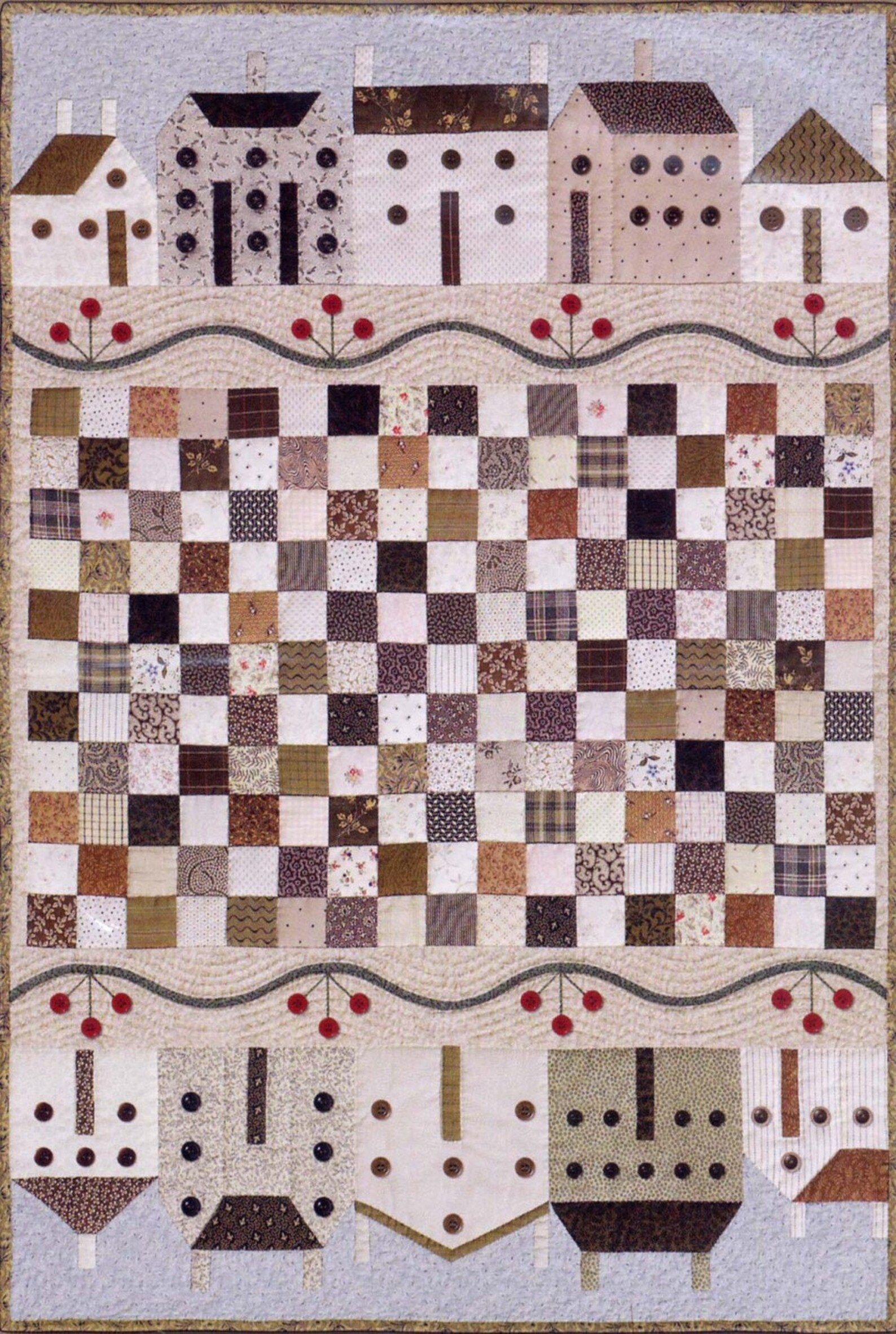 Button Town Quilt Quilting Pattern From City Stitcher BRAND NEW, Please ...