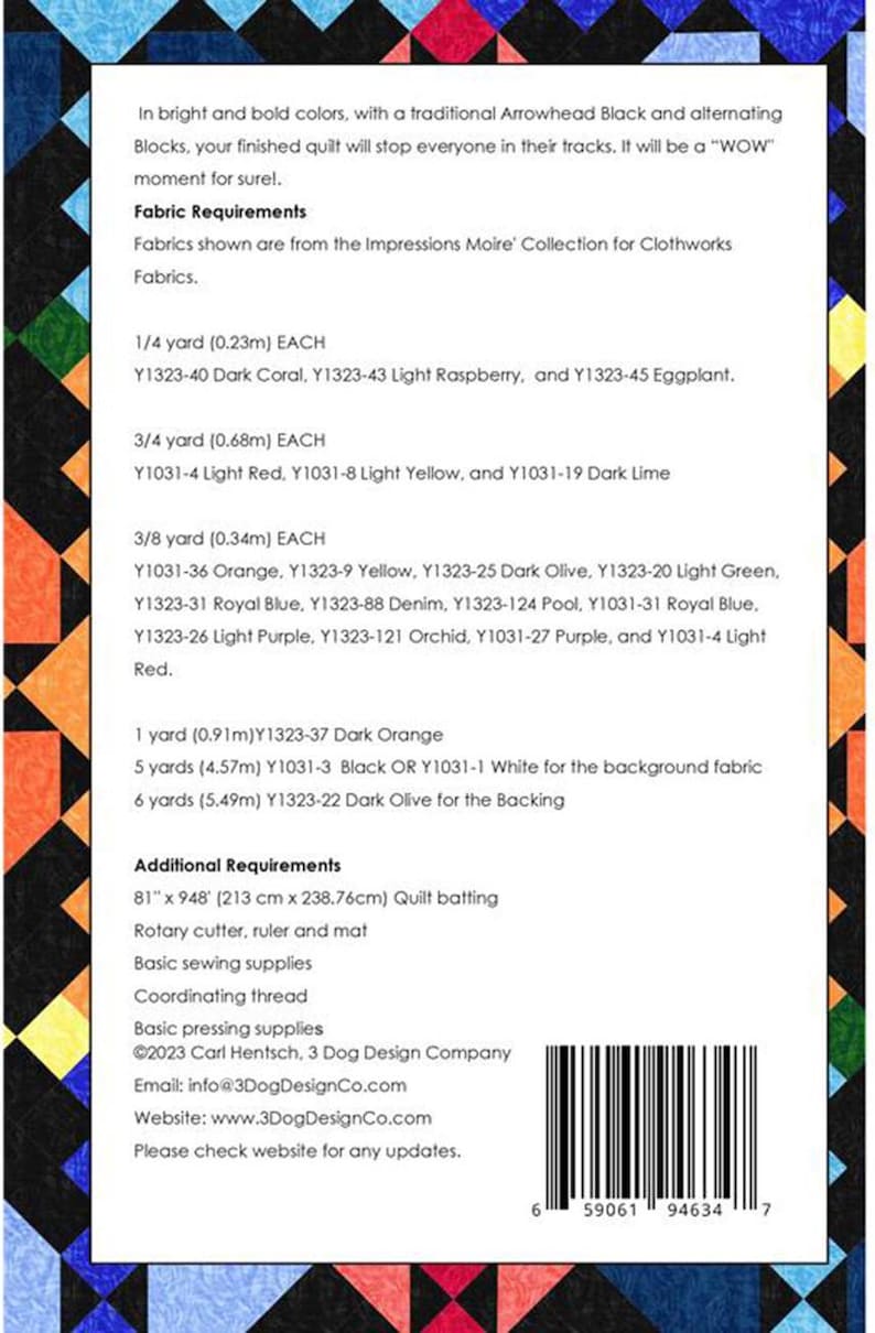 Carnivale Quilt Quilting Pattern From 3 Dog Design Company BRAND NEW ...