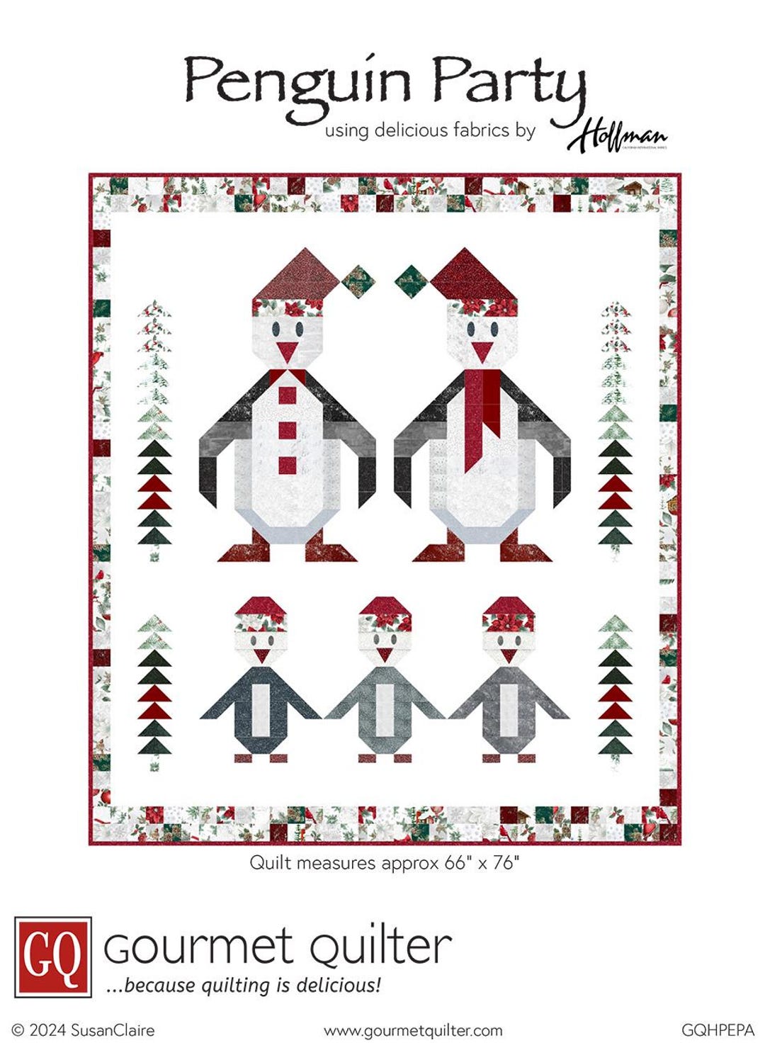 Penguin Party Quilt Quilting Pattern From Gourmet Quilter BRAND NEW ...