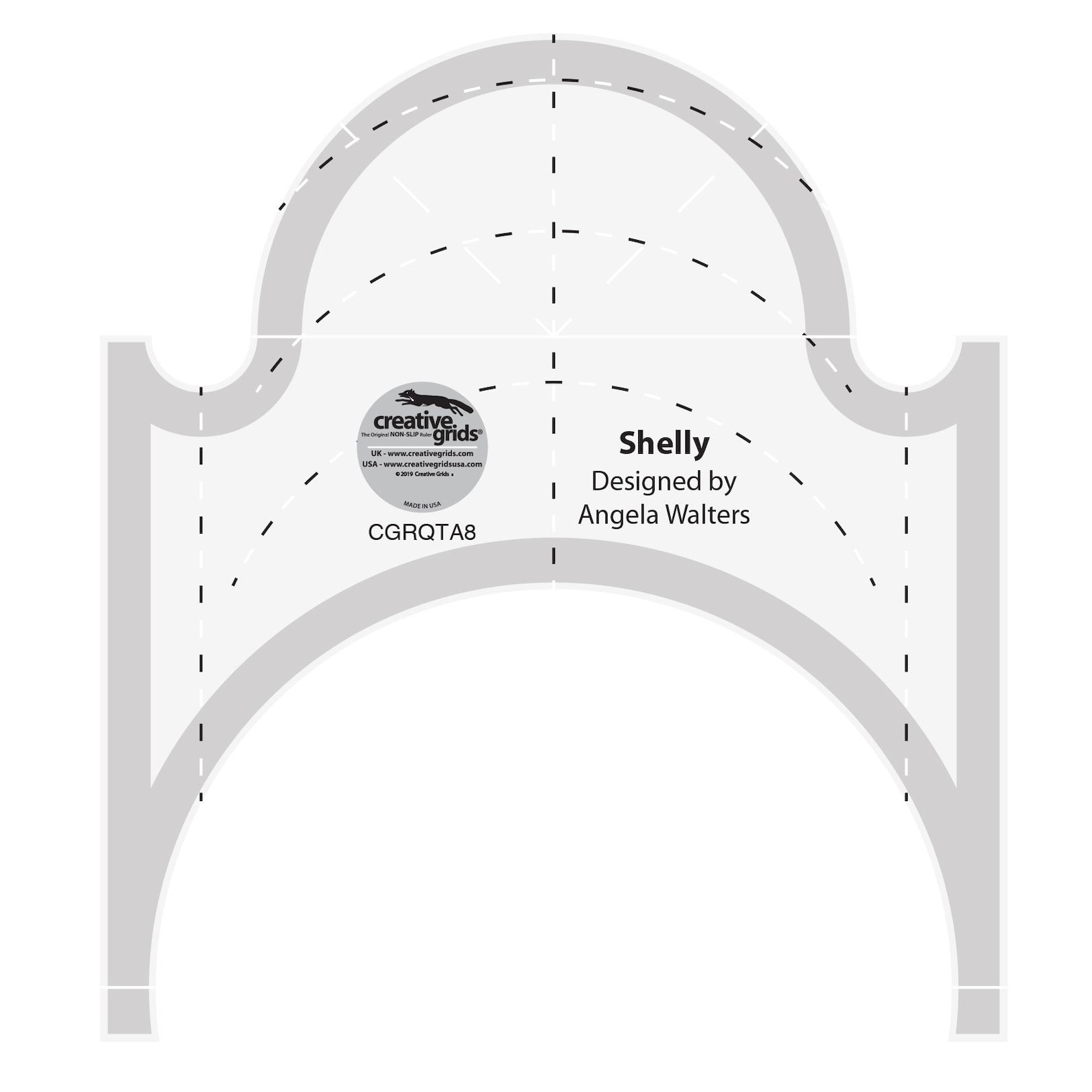 Shelly Machine Quilting Tool Template Ruler From Creative - Etsy
