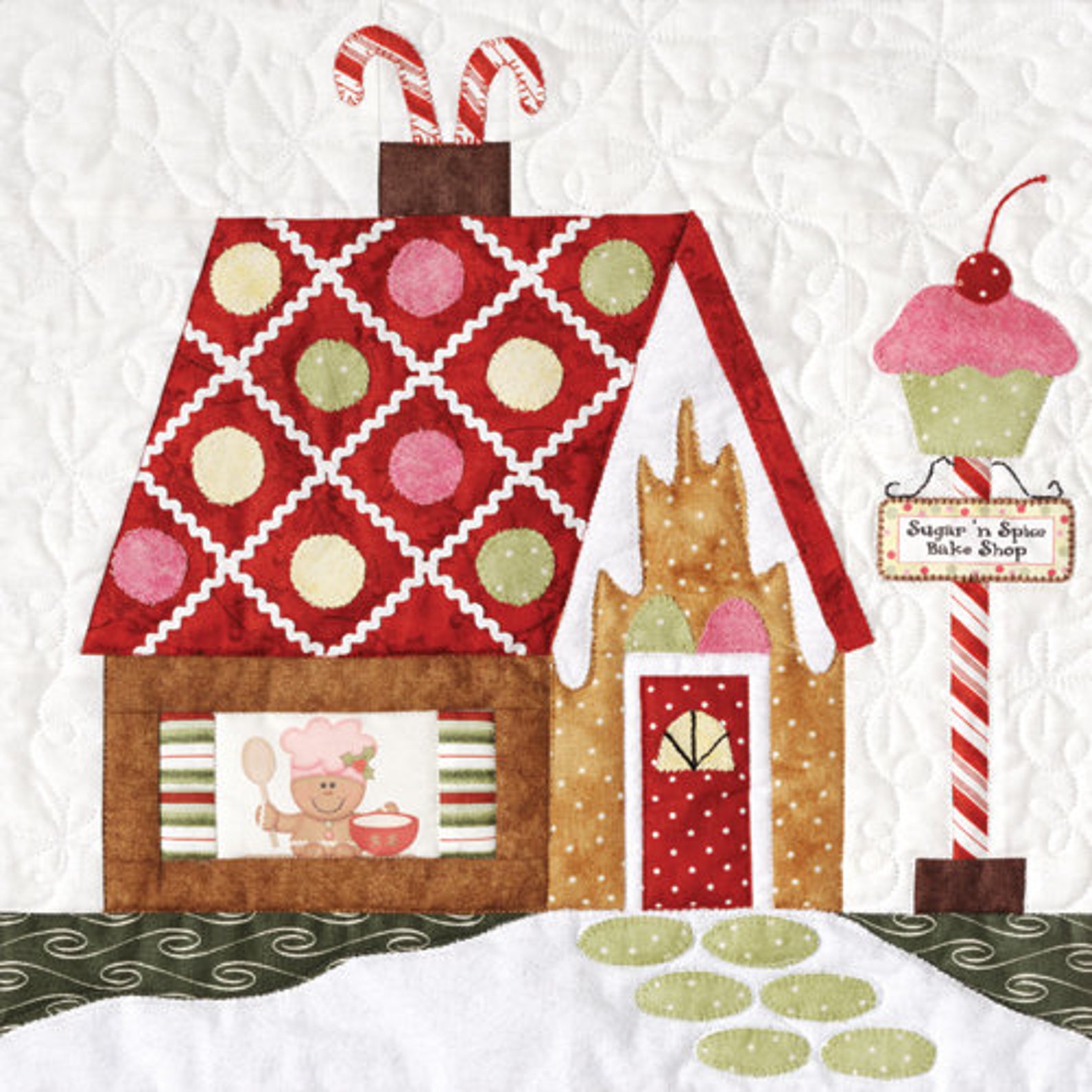 Gingerbread Village Complete Quilting and Applique Pattern Set From ...