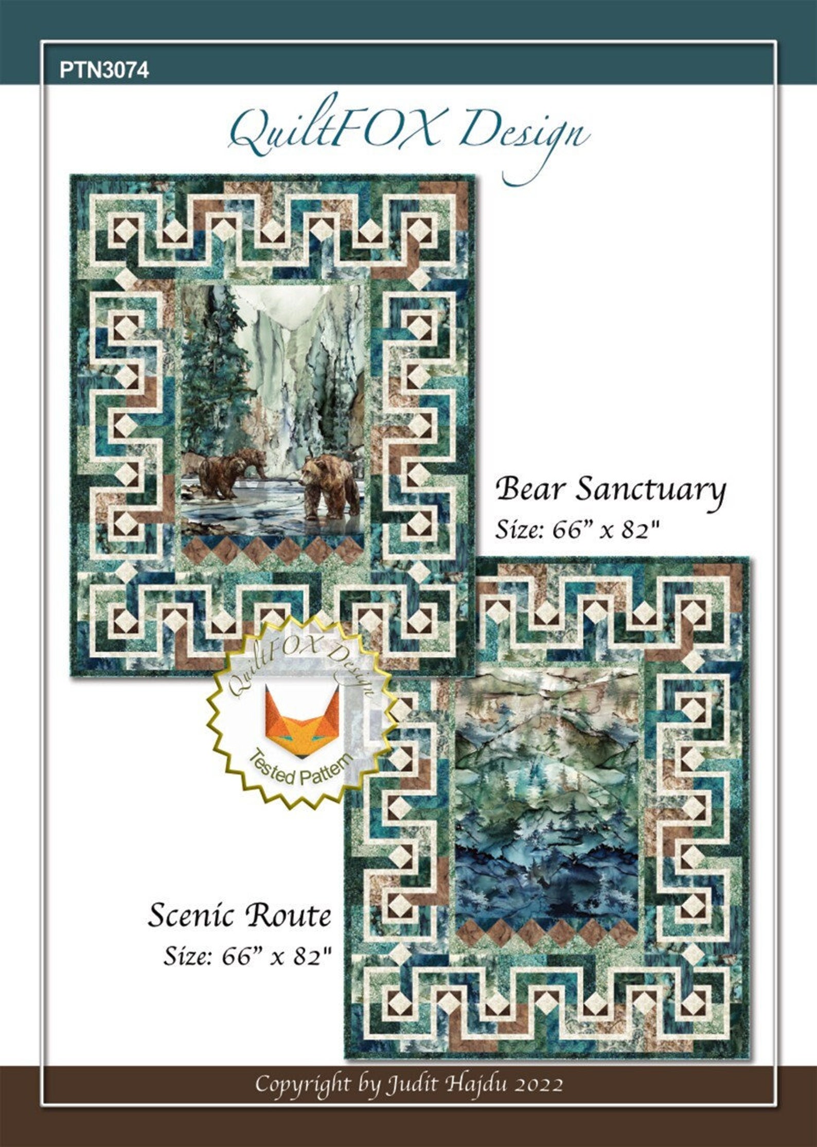 Bear Sanctuary Quilt Quilting Pattern, From Quiltfox Designs BRAND NEW ...