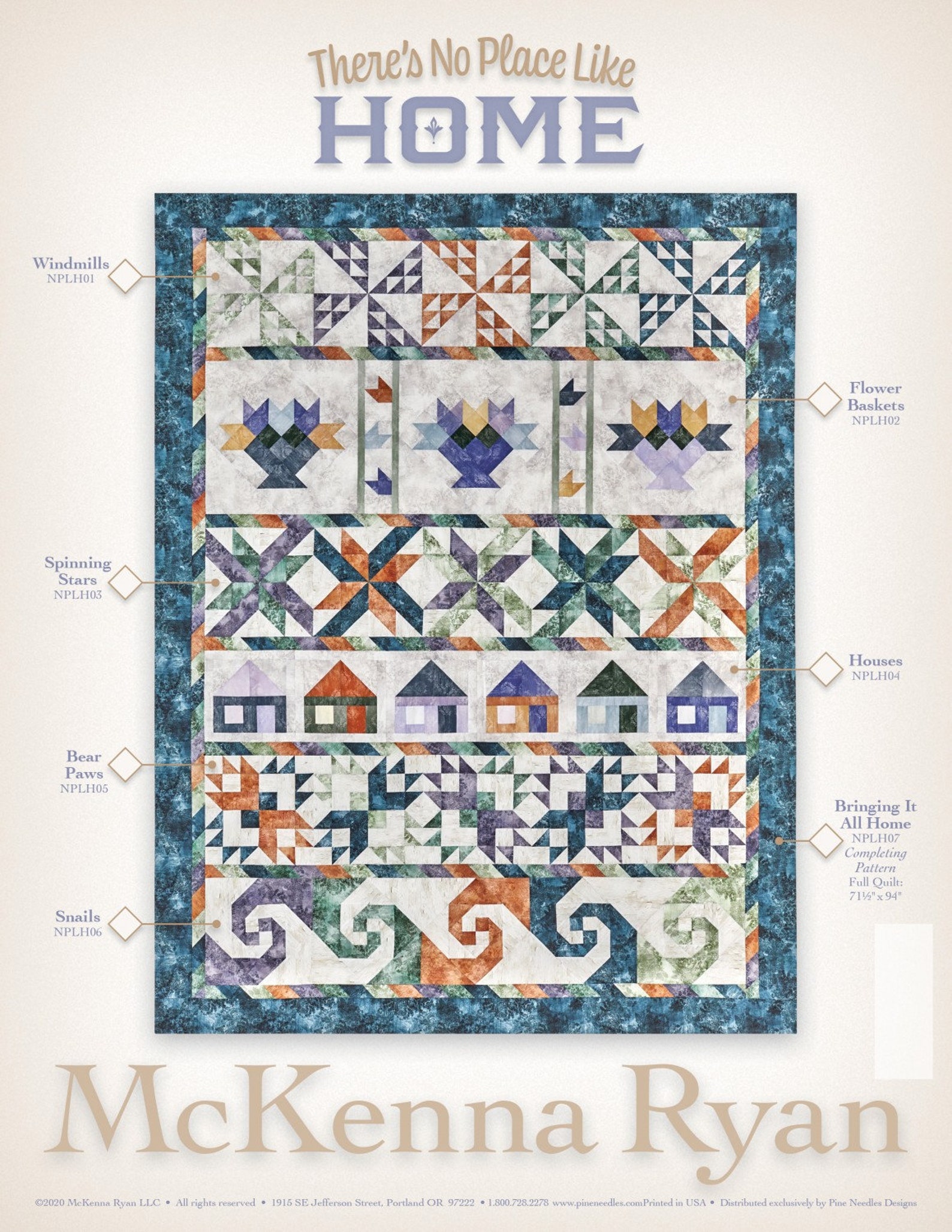 There's No Place Like Home Quilt Pattern, by Mckenna Ryan From Pine ...