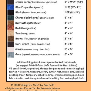 Campfire Tails Applique Kit and Quilt Pattern, From Sweet Season Quilts ...