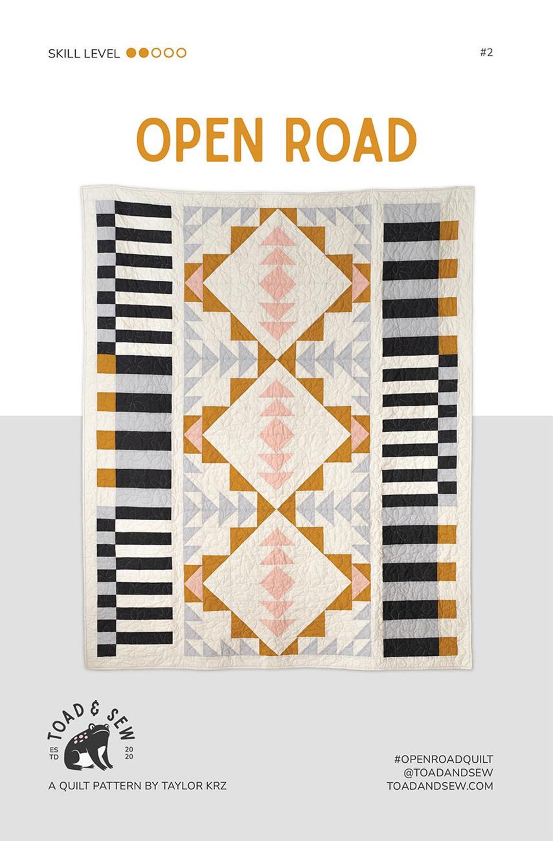 Open Road Quilt Quilting Pattern, From Toad and Sew BRAND NEW, Please ...