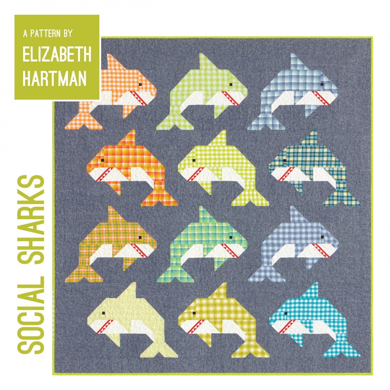 Social Sharks Quilt Quilting Pattern, From Elizabeth Hartman BRAND NEW ...