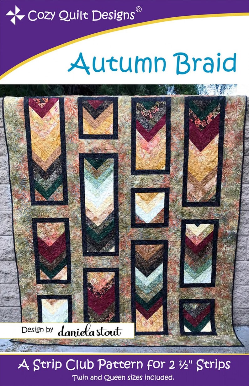 Autumn Braid Quilt Quilting and Sewing Pattern From Cozy - Etsy