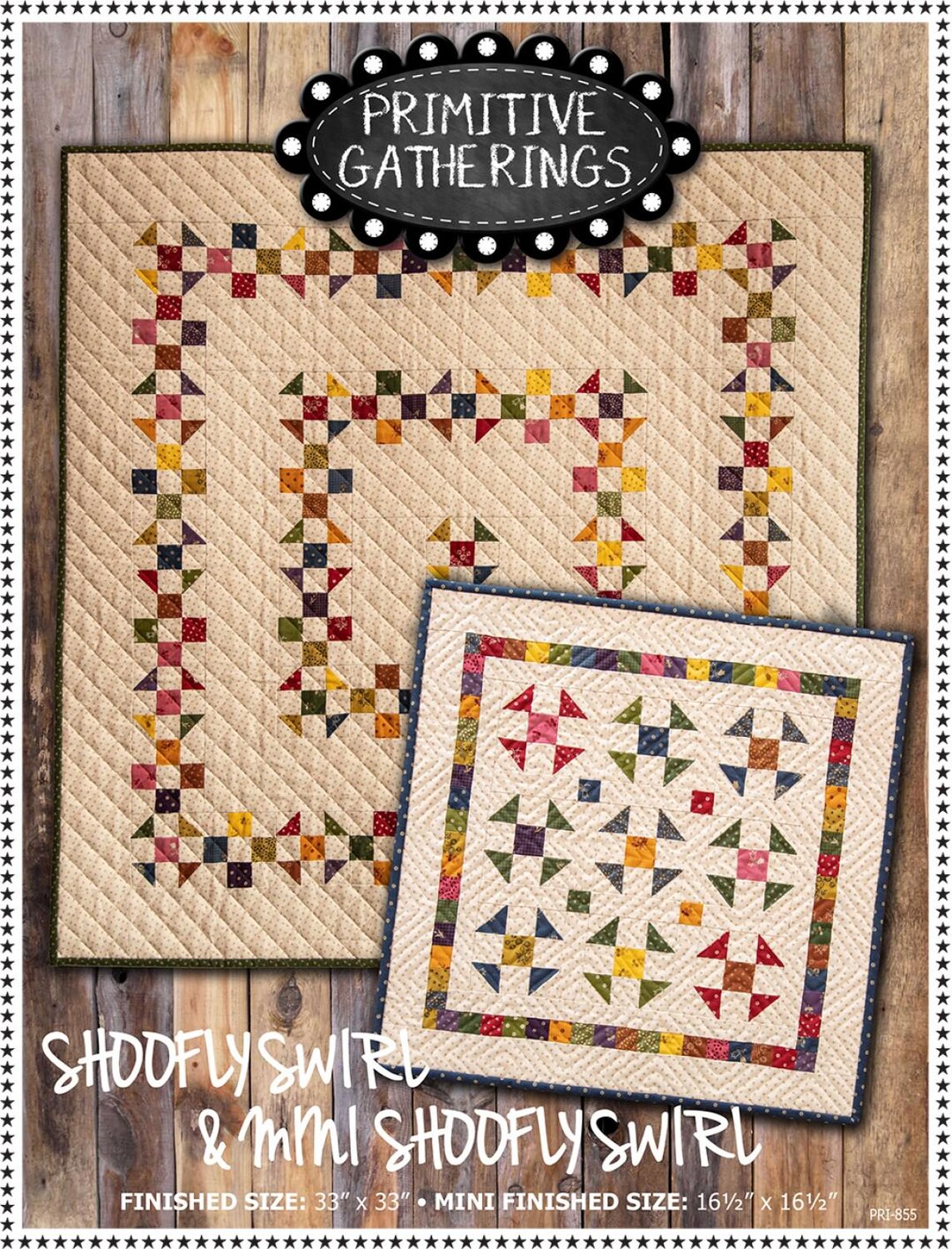 Shoofly Swirl and Mini Shoofly Swirl Quilting Pattern From Primitive ...