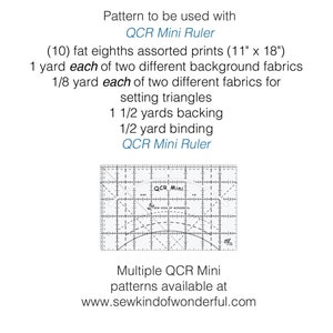 QCR- Mini Picnic Quilt, A Pieced Quilting Pattern by Sew Kind of ...