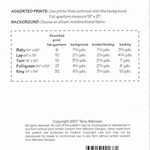 Slide Show Quilt Quilting Pattern From Atkinson Designs BRAND NEW ...