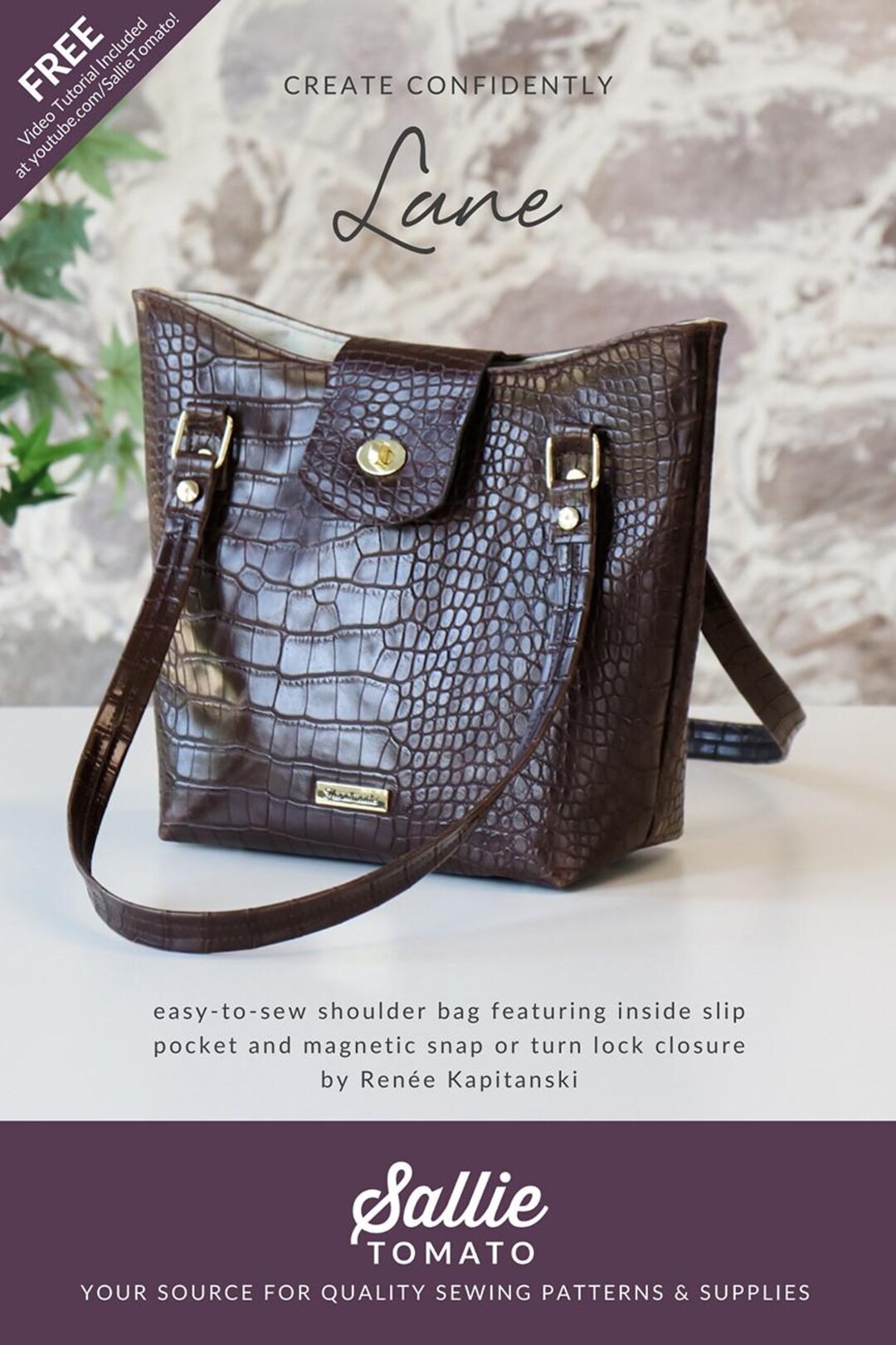 Lane Purse Sewing Pattern From Sallie Tomato BRAND NEW, Please See Item ...