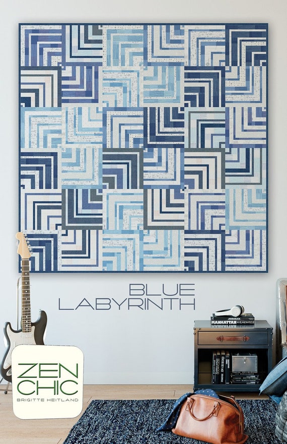 White Labyrinth Quilt Pattern
