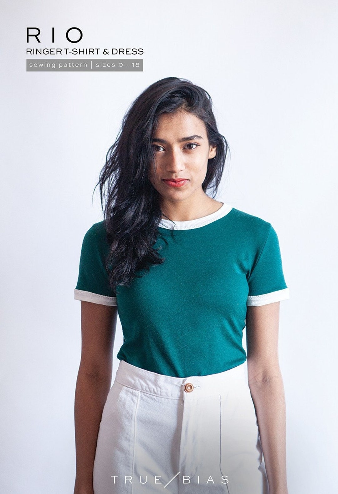 RIO Ringer T-shirt and Dress Sewing Pattern, Make Sizes 0-18, From True ...