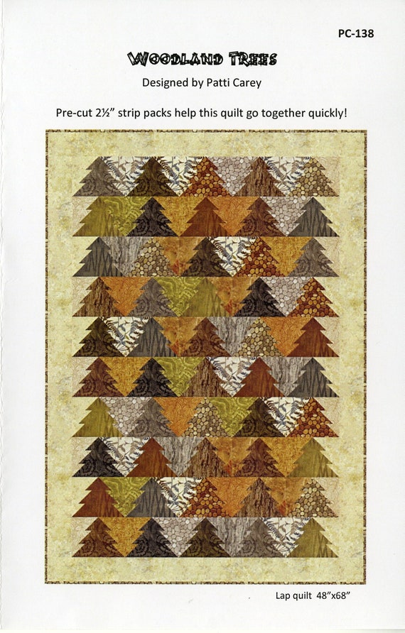 Woodland Trees Quilt Quilting Pattern From Quilt Woman BRAND | Etsy