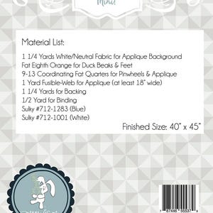 Duck Duck Goose - Mini Quilt Quilting and Embroidery Pattern From Meags ...