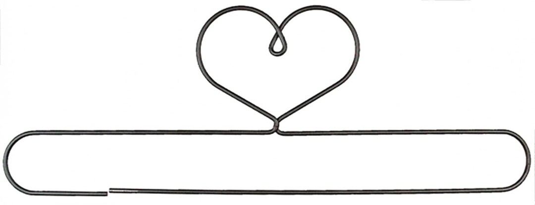 16 Inch Heart Shaped Project Holder or Quilt Hanger Dark Gray Metal ...