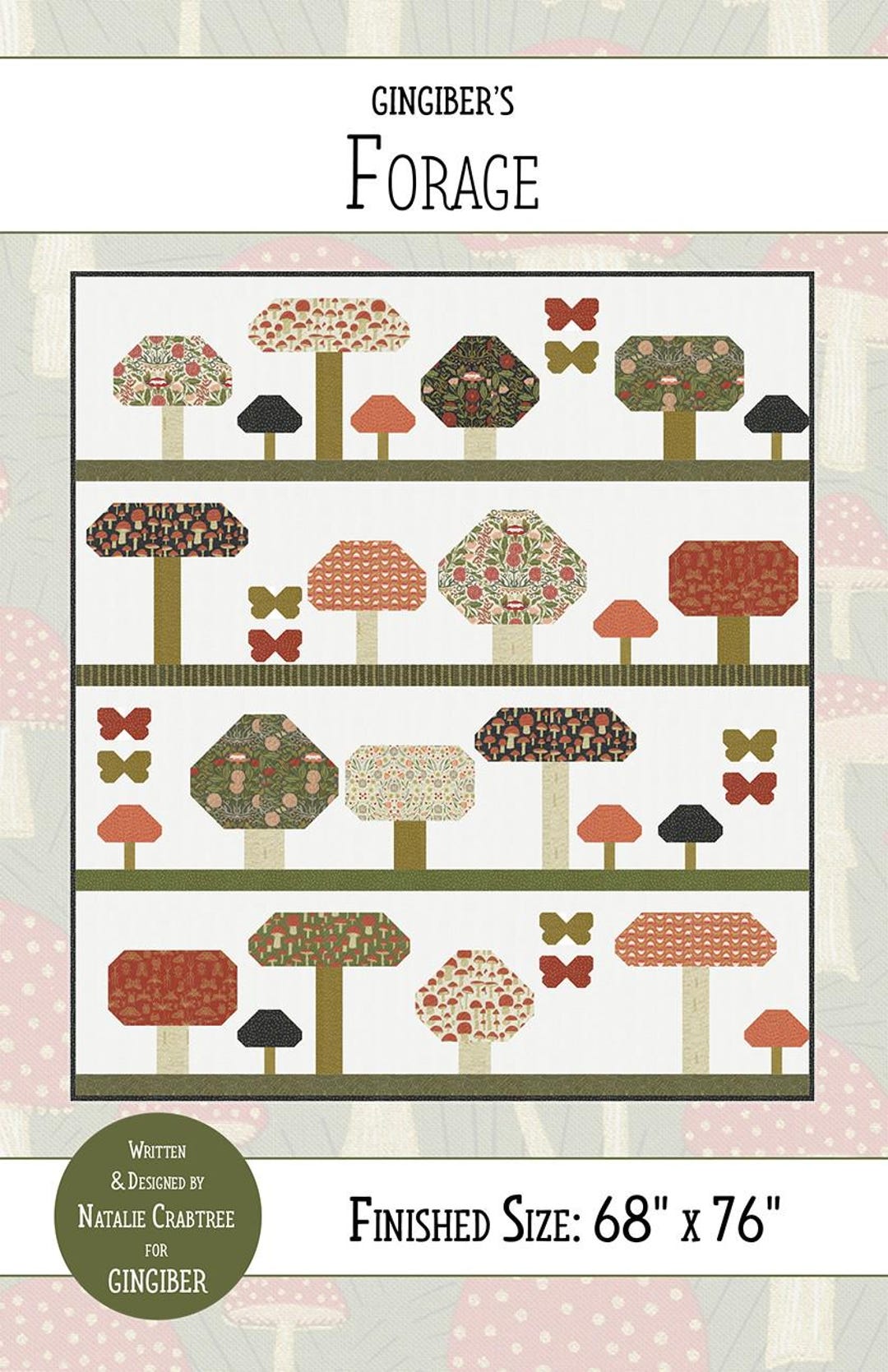 Forage Quilt Quilting Pattern, From Gingiber BRAND NEW, Please See ...