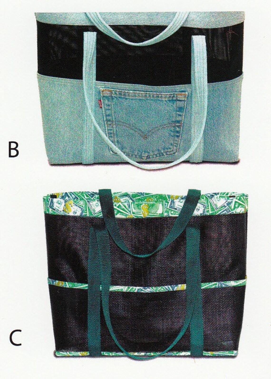 Tote It Screen Play 6, Vinyl Mesh Bag Sewing Pattern, 3 Styles From ...